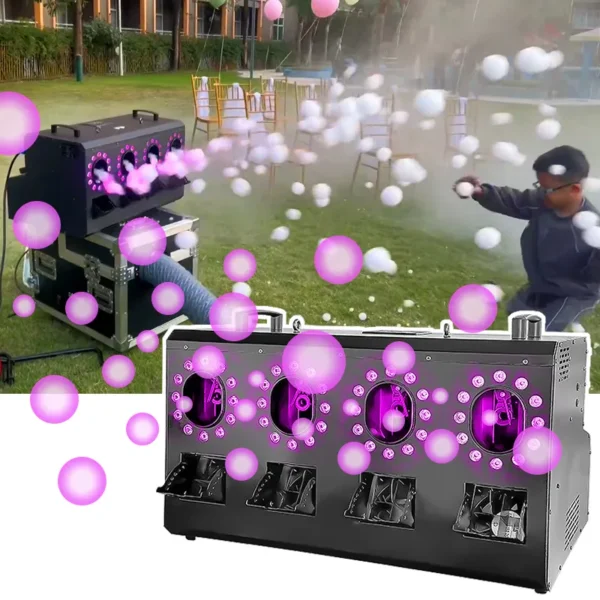 LED 4-Way Smoke Bubble Machine - WonderLand City